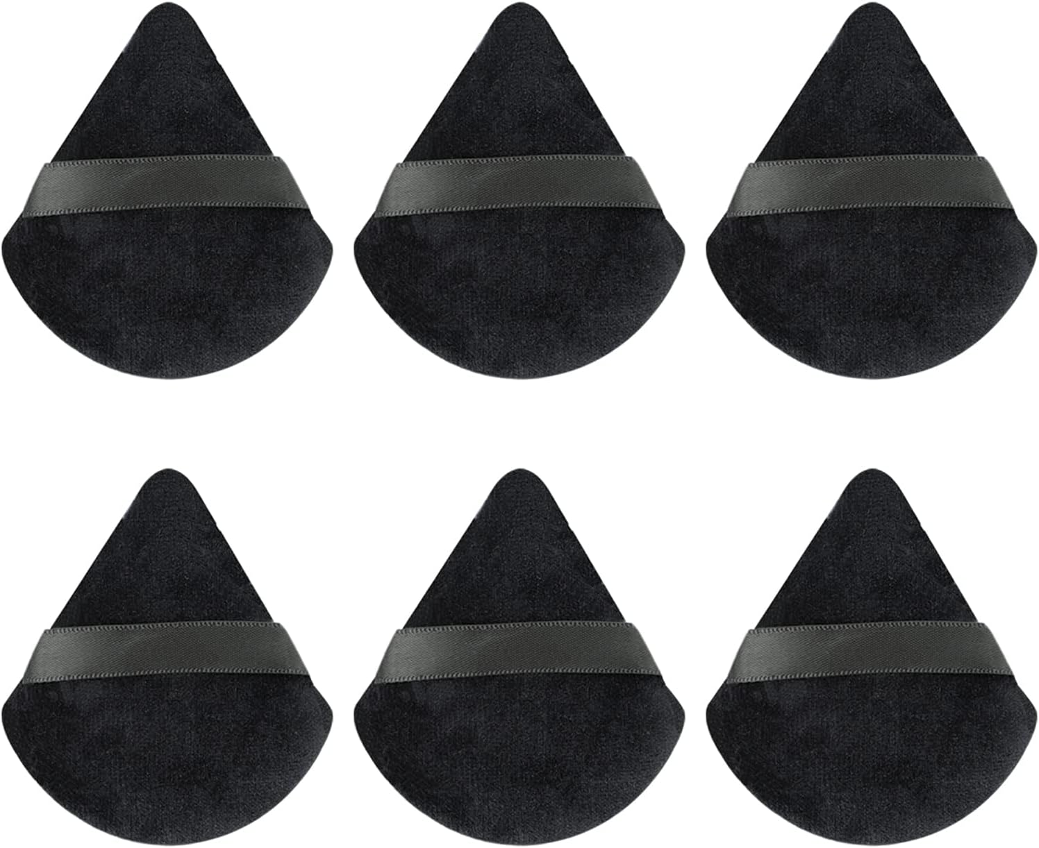 Powder Puffs,6pcs Triangle Velour Powder Puffs Beauty Blender Real ...