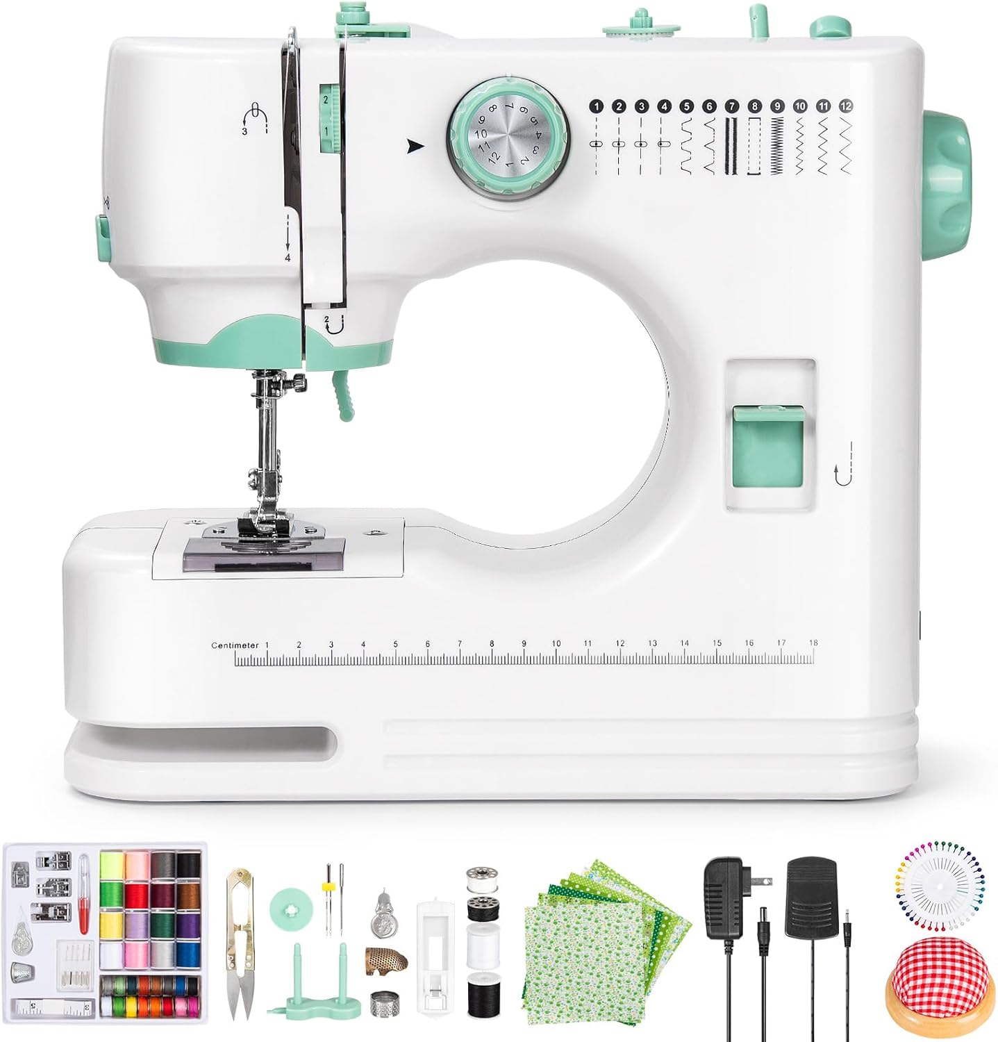 Amazon.com: Sewing Machine for Beginners, Sewing Kit for Adults with 7 ...
