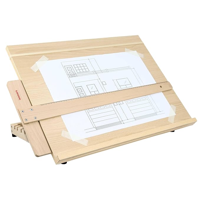 Isomars Wooden Board 14" x 20" with Wooden T-square Combo - Drawing ...