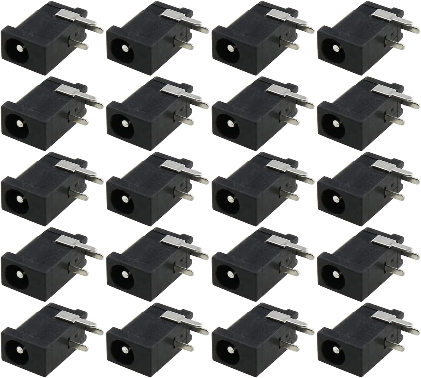 Amazon.com: Heyous 20PCS 3 Pin PCB Mount DC-002 3.5mmx1.1mm DC Power ...