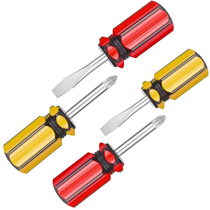 Buy Buspoll 2-color small handle screwdriver(4pack), Phillips ...