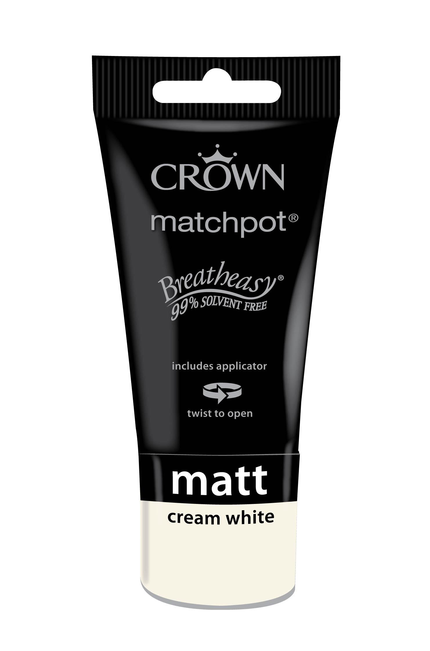 CROWN MATT CREAM WHITE 40ML : Amazon.co.uk: DIY & Tools