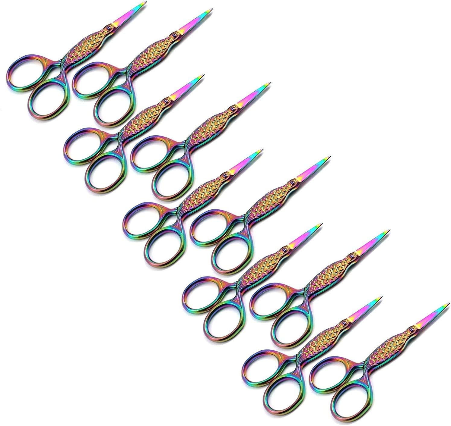 Amazon.com: DDP SET OF 10 MULTI TITANIUM COLOR RAINBOW SEWING CRAFT ...