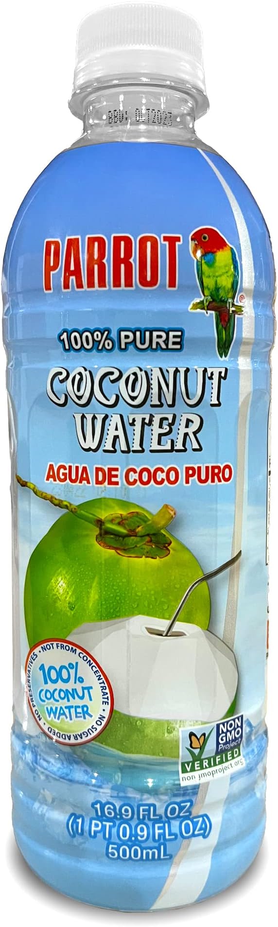 Amazon.com : Parrot Brand 100% Pure Coconut Water 16.9 Fl. oz.（Pack of ...