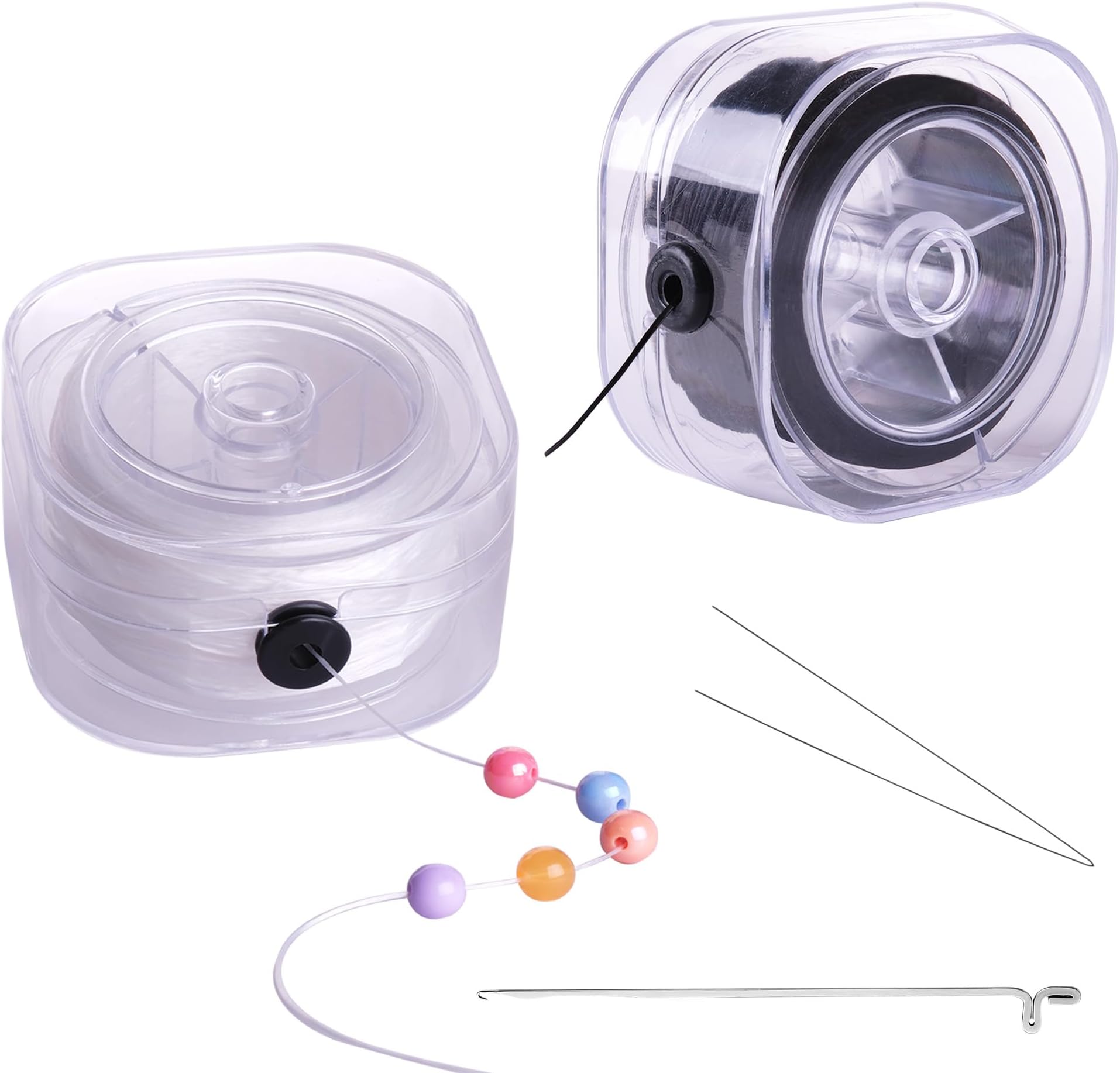 Amazon.com: Zhtulck Elastic String for Bracelets, 4 Rolls Stretchy ...