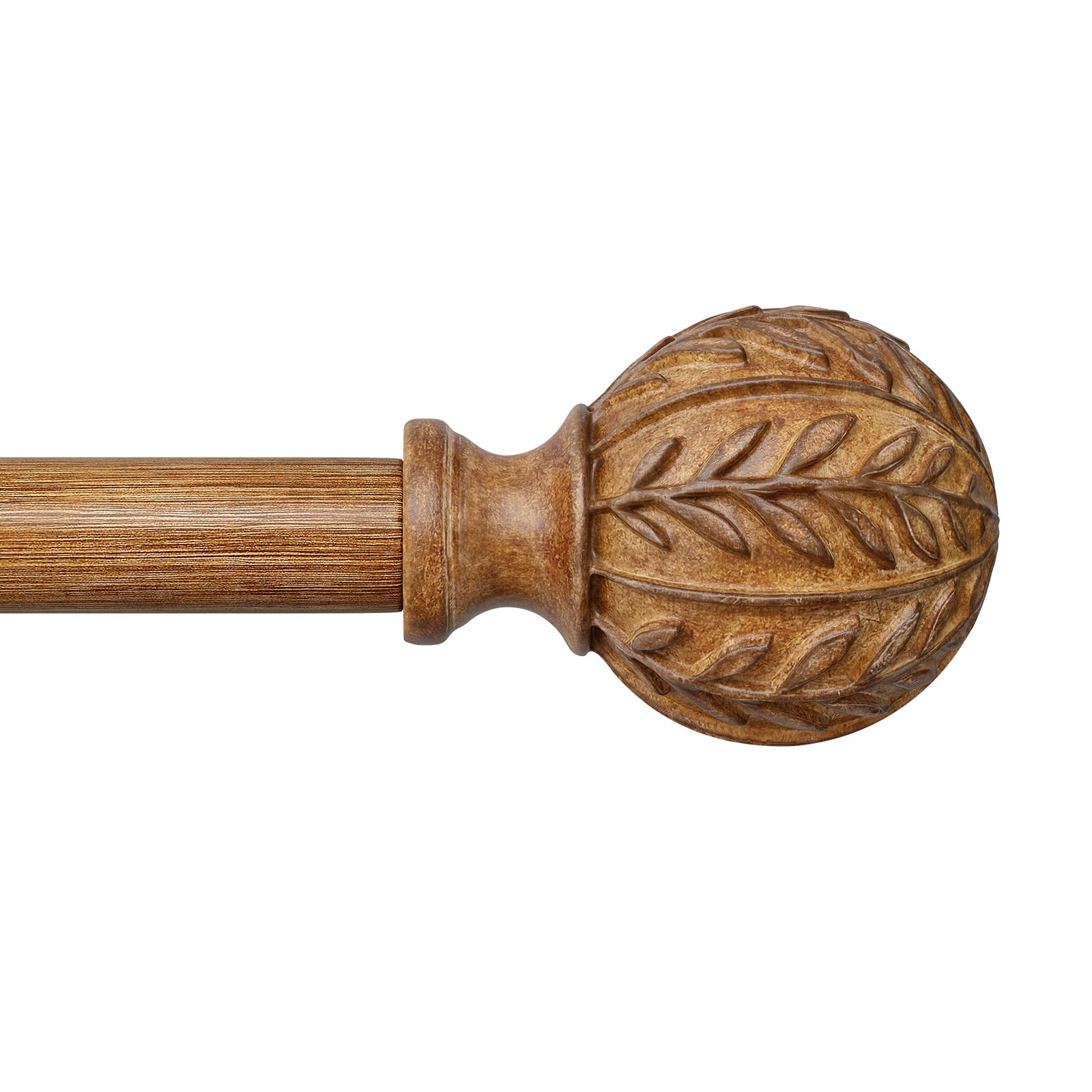 Amazon.com: QDWIS Wood Curtain Rods for Windows 48 to 84 inch,1 Inch ...