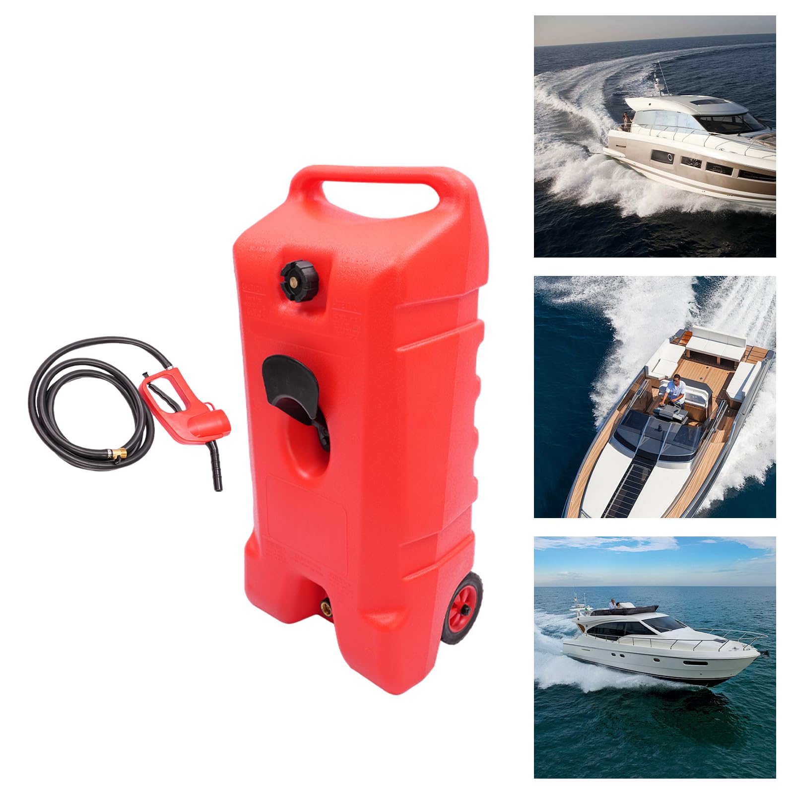 Small Outboard Gas Tank SKYSHALO Marine Fuel Tank, 3.17 Gal., Portable ...