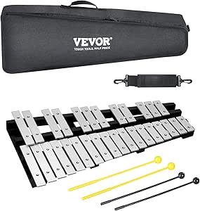 Amazon.com: VEVOR 30 Note Bell Kit Mallets, Drum Sticks and Carrying ...