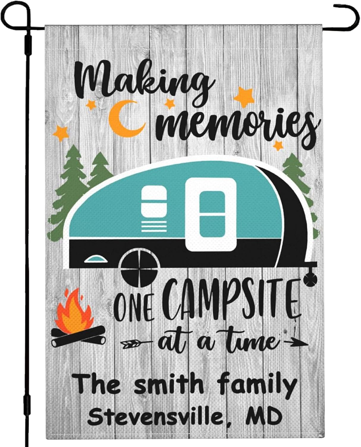 Amazon.com : Personalized Camping Flag for Campsite, Making Memories ...