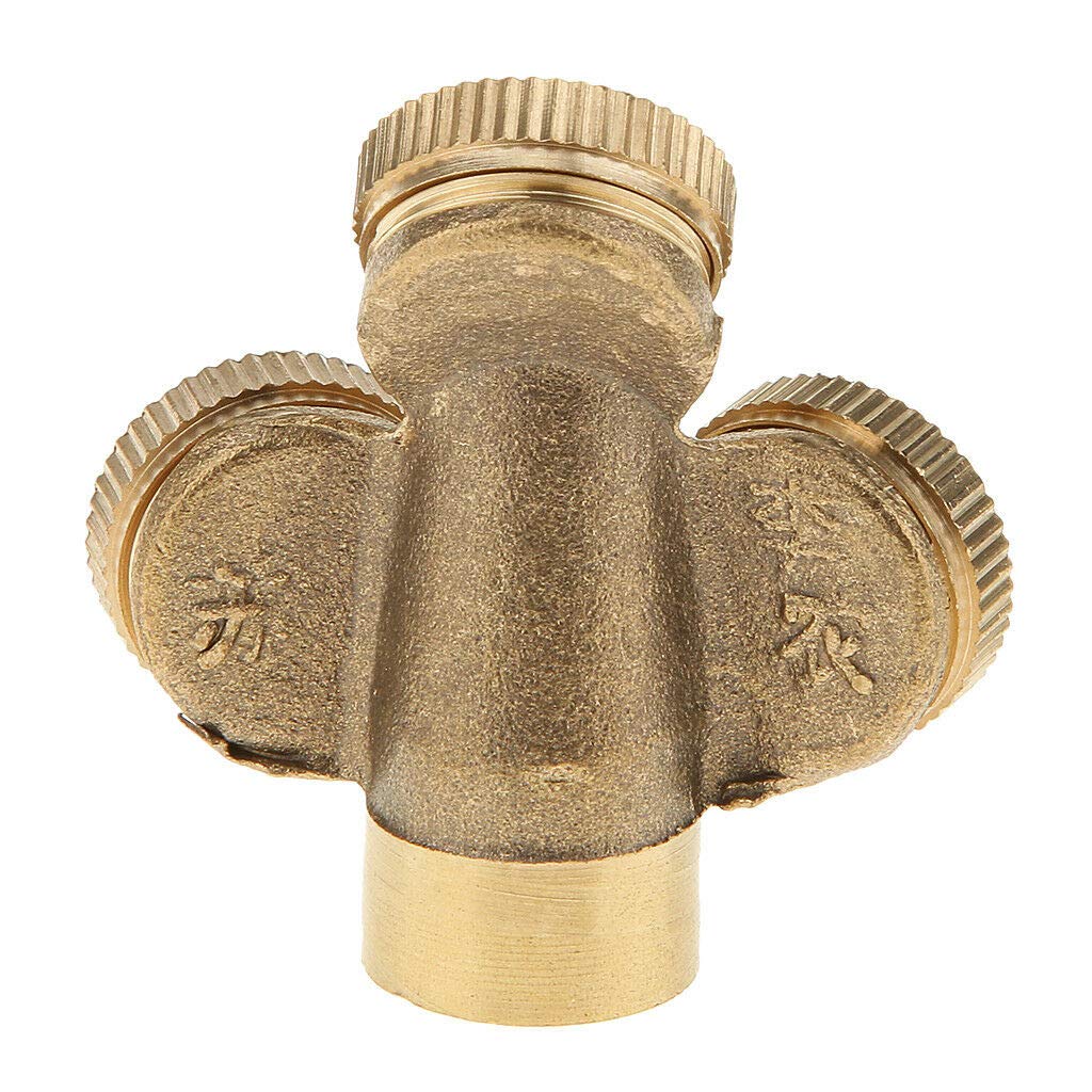 Brass 1/2" DN15 Grass Lawn Spray Nozzle Irrigation Sprinkler 3-Head ...