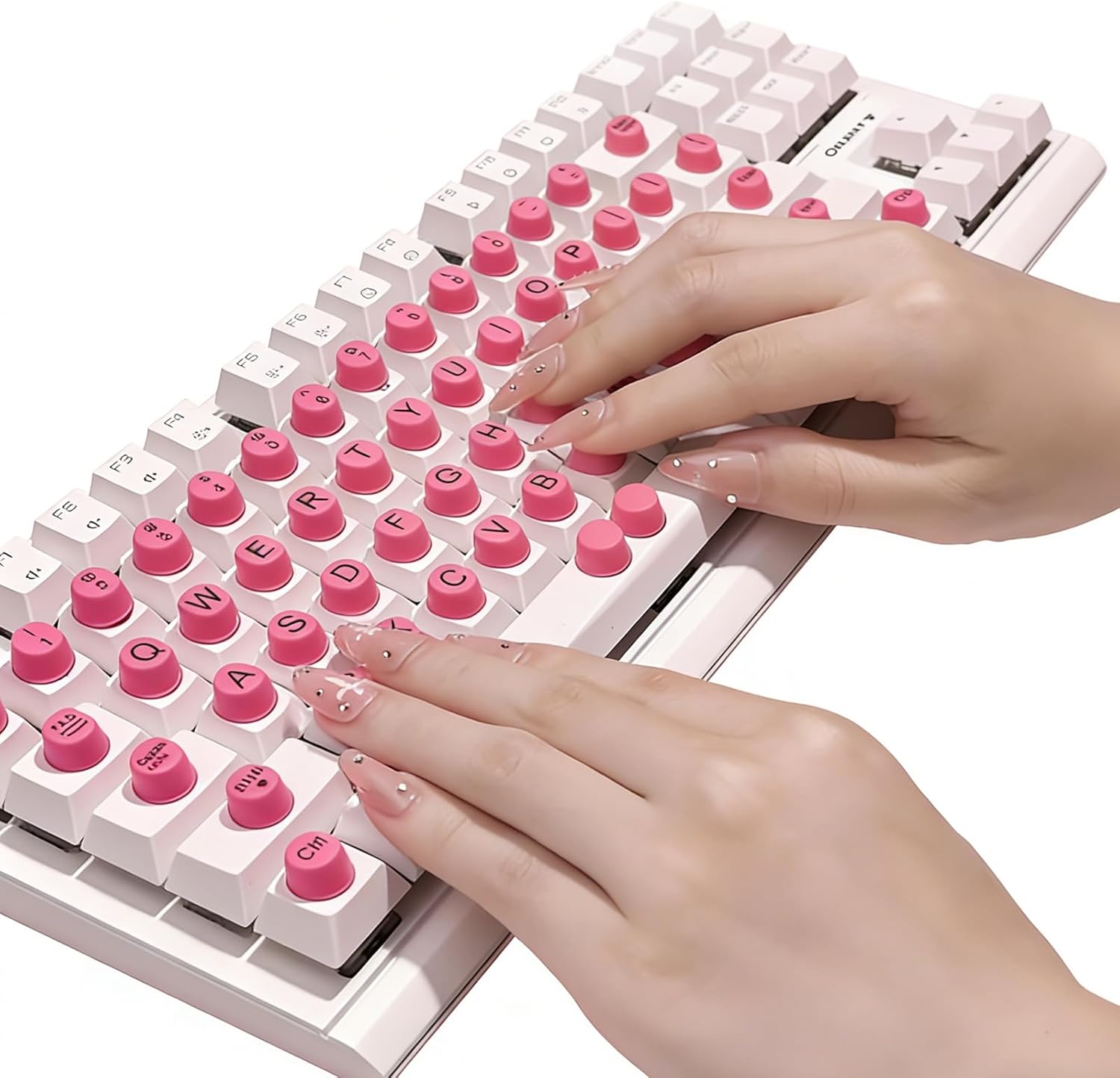 Amazon.com: 64 Pcs Keyboard Sticker for Long Nails - Keyboard Sticker ...