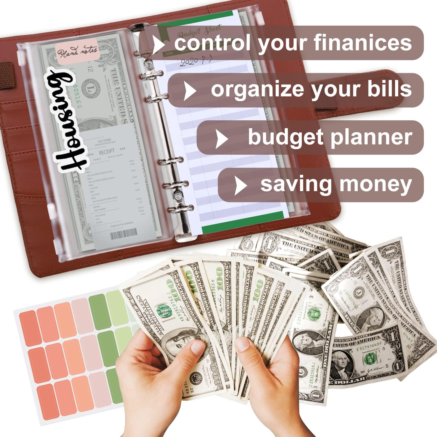 Budget Planner A6 Budget Binder, Buget Planner Household Book with ...