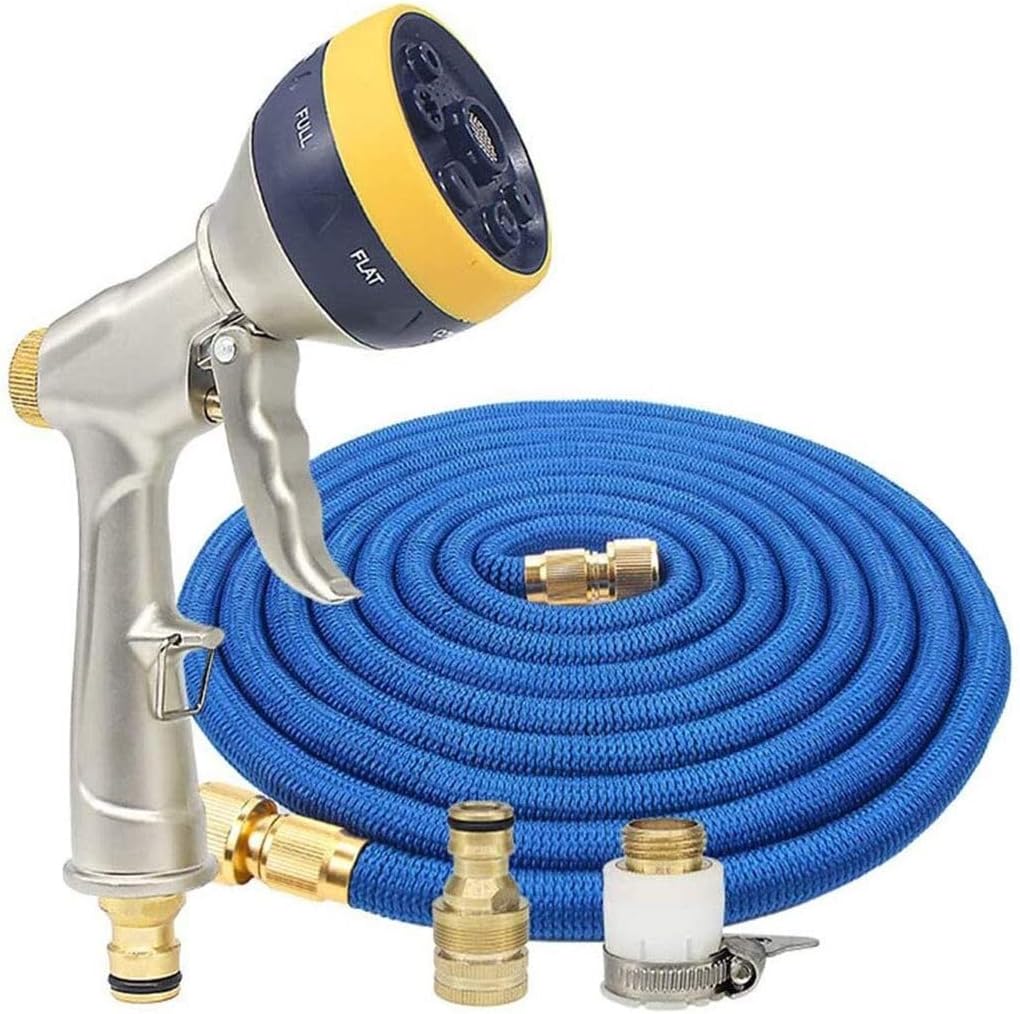 Amazon.com : ZBM-ZBM 25FT/100FT Expandable Garden Hose With Double Core ...