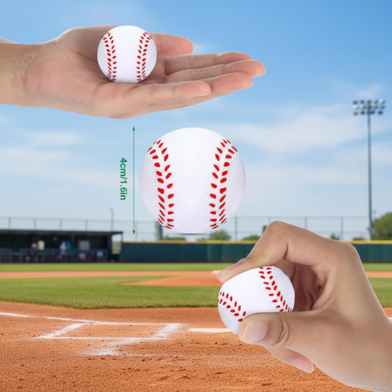 Snapklik.com : Blulu 30 Packs Baseball Stress Balls Party Favors Foam ...