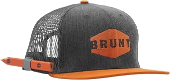 BRUNT Flat Brim Snapback - Army Green Camo - Work Hat with Built-in ...