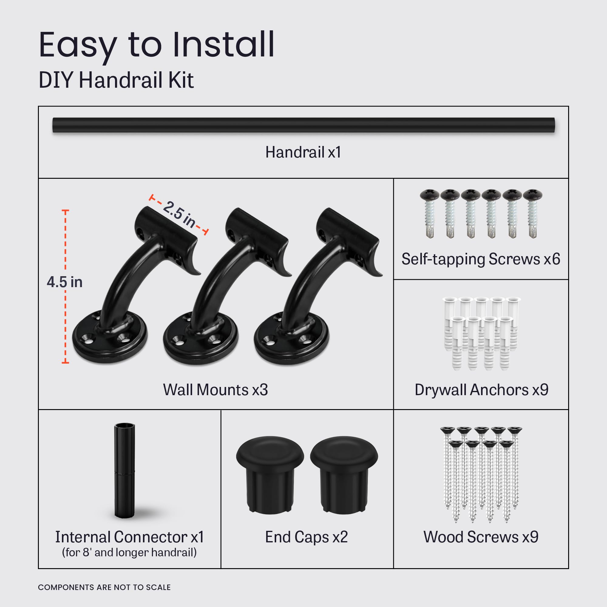 Snapklik.com : Meranti Aluminum Handrail For Indoor Or Outdoor Steps ...