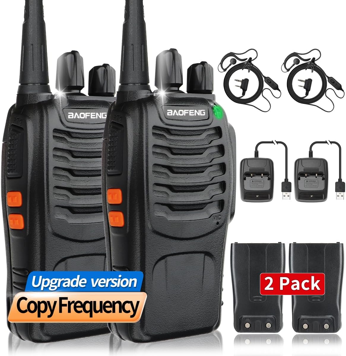 Amazon.com: Baofeng Walkie Talkies bf-888s Rechargeable Two-Way Radios ...