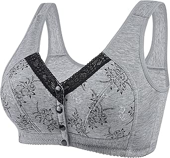 Bras for Women Front Closure No Underwire Plus Size Bras Comfortable ...