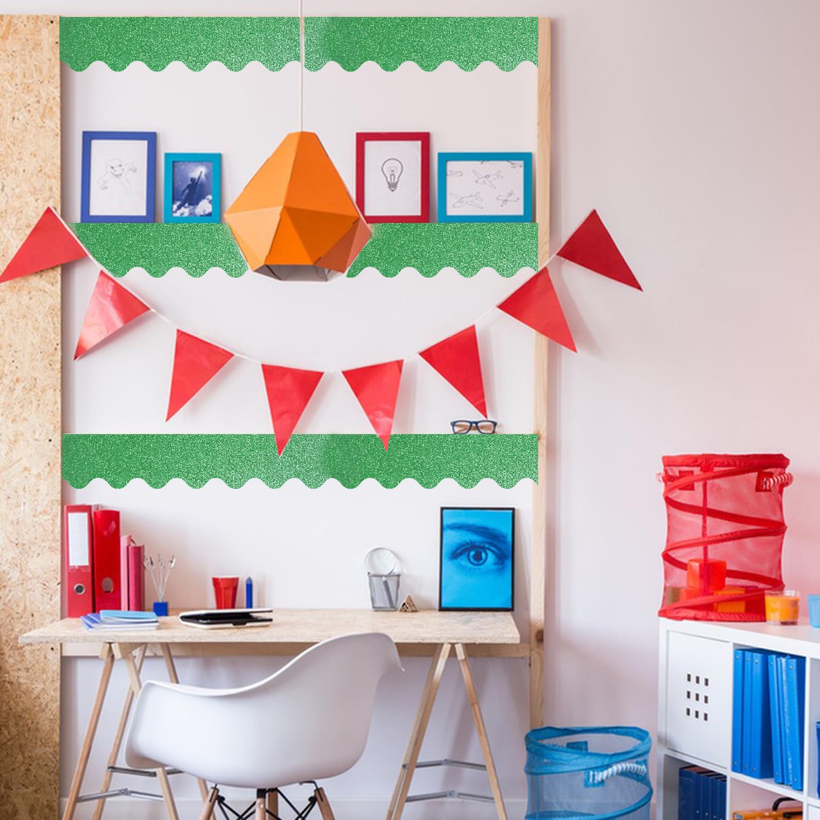 Snapklik.com : 65Feet Bulletin Board Borders, Shine Scalloped Borders ...