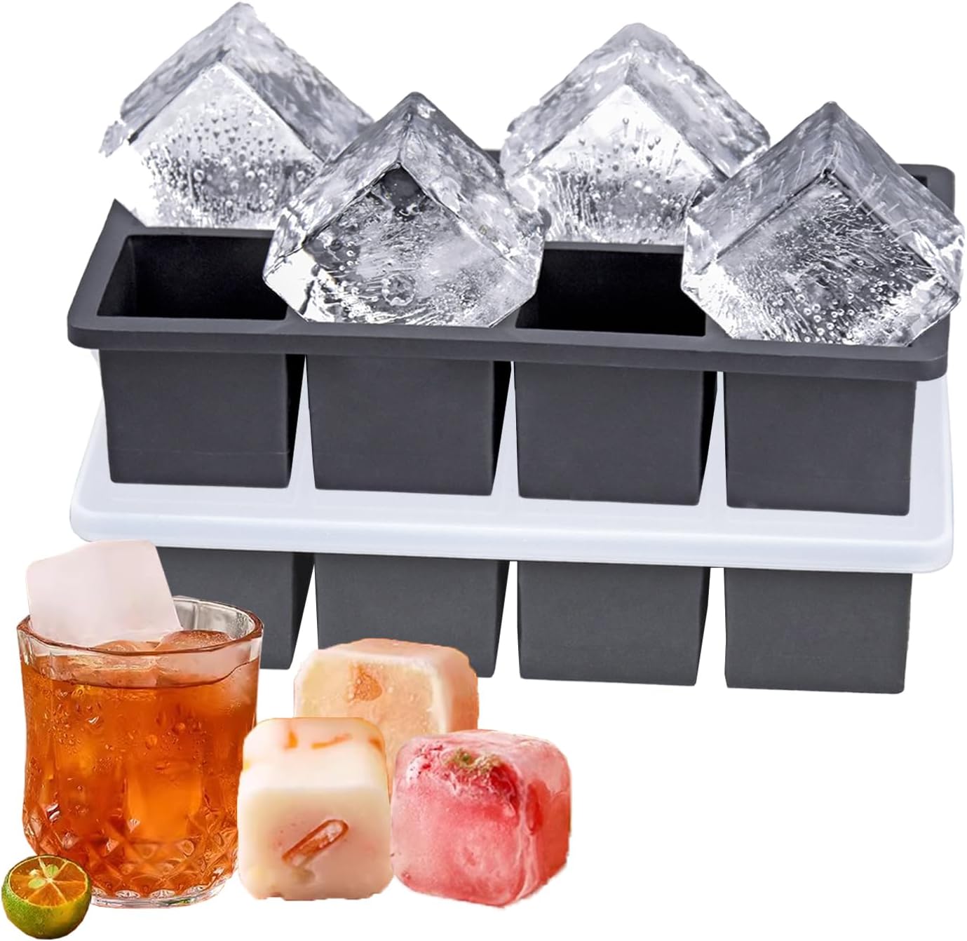 Giant Ice Cube Tray (Black) : Amazon.co.uk: Home & Kitchen