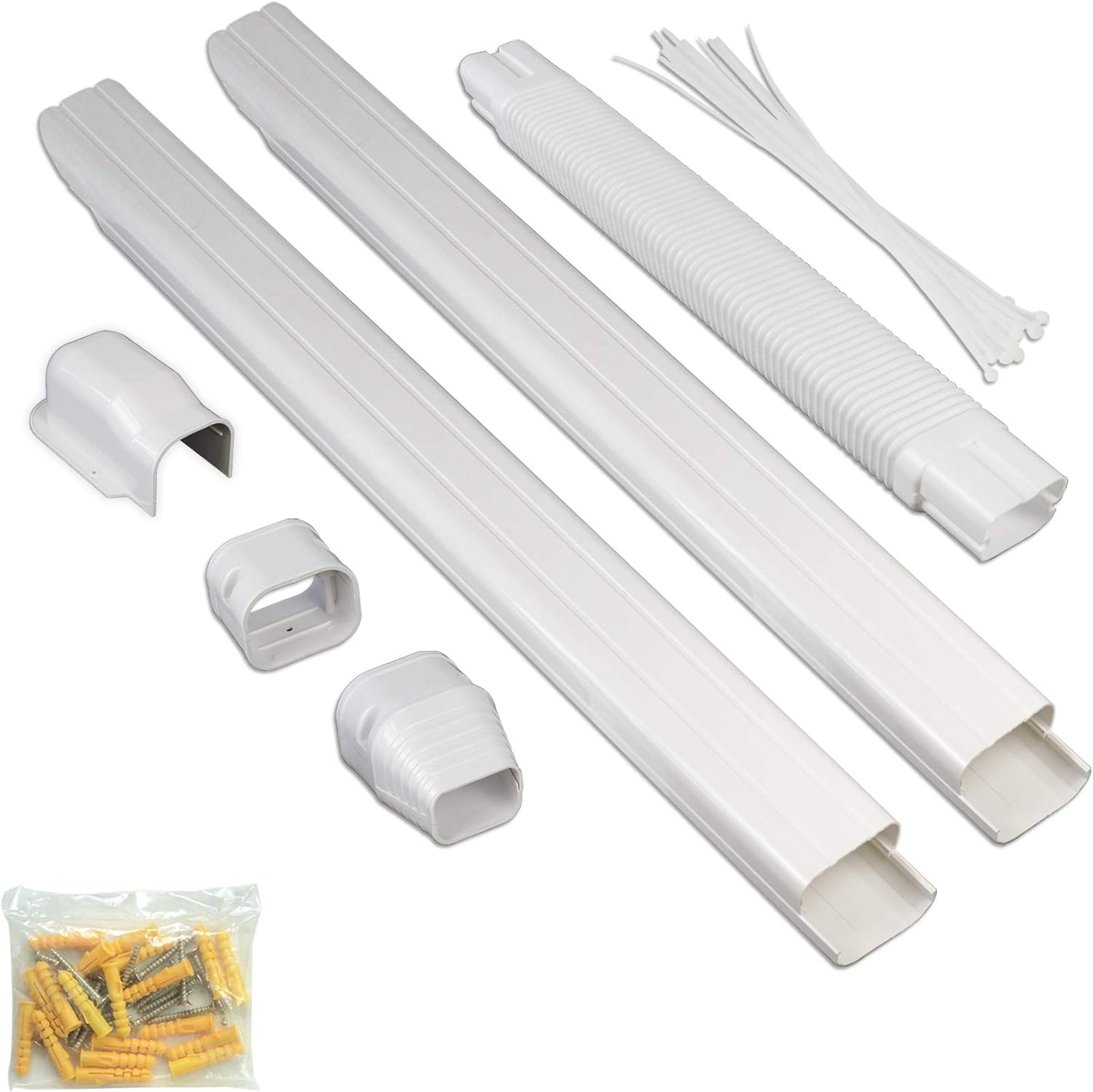 Amazon.com: GCGOODS 3in 9ft Decorative PVC Lineset Cover Kit for ...