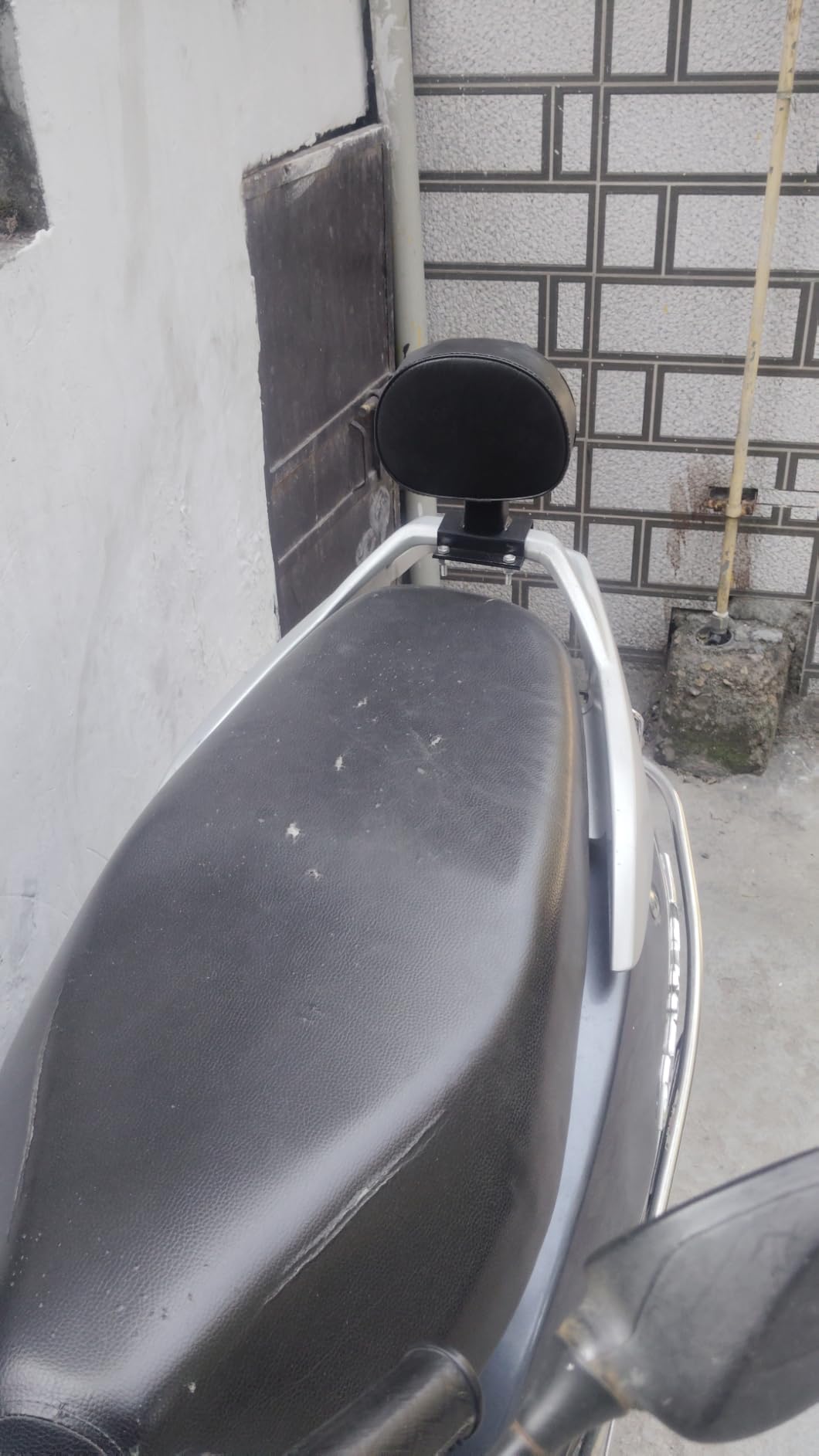 B.K Accessories Back Rest Heavy Strong Material Black for Activa Scooty ...