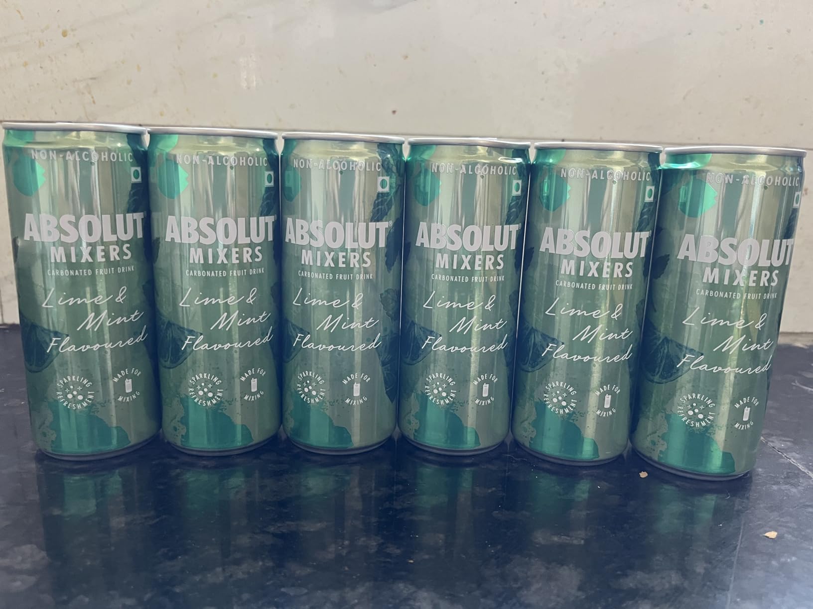 Absolut Cocktail Mixers, Lemon and Mint Flavour, Pack of 6, 6 x 250ml ...