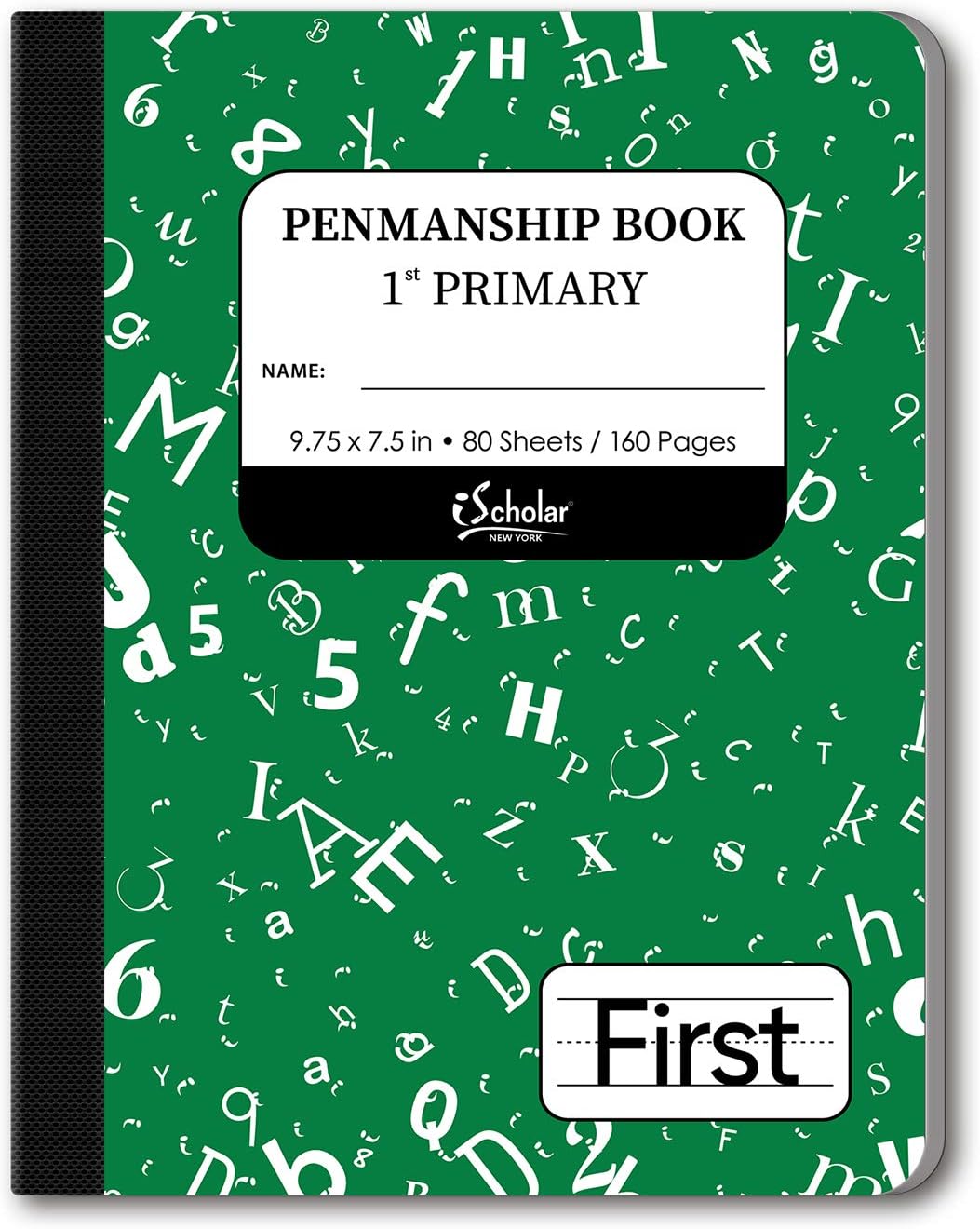 iScholar Grade 1 Primary Composition Book, 7.5 X 9.75-Inch, 80 Sheets ...