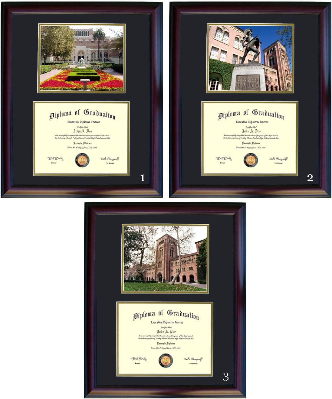 Amazon.com - USC Diploma Frame - Photo Option #2 - Walnut Frame