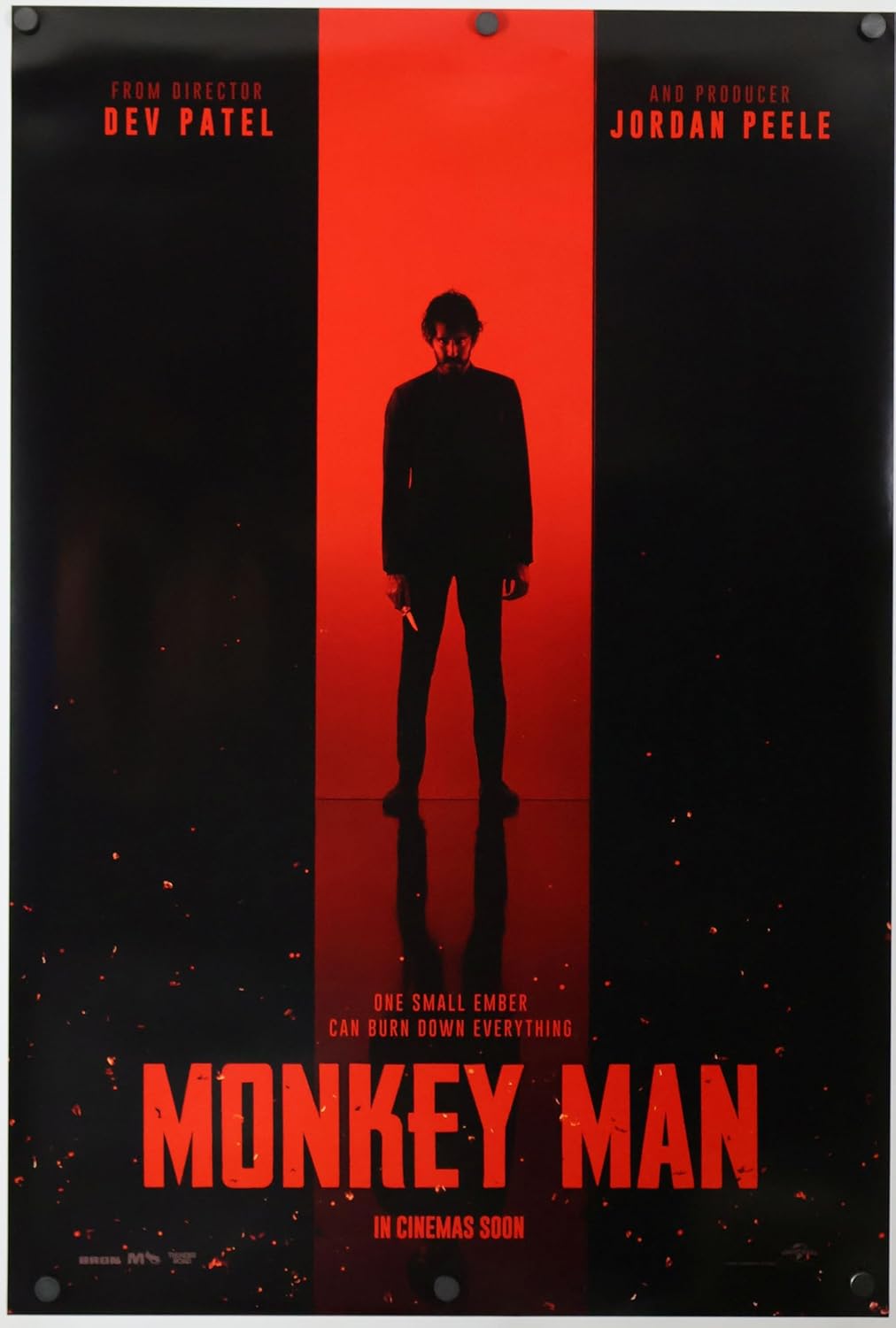 Amazon.com: MONKEY MAN MOVIE POSTER 2 Sided ORIGINAL Advance 27x40 ...