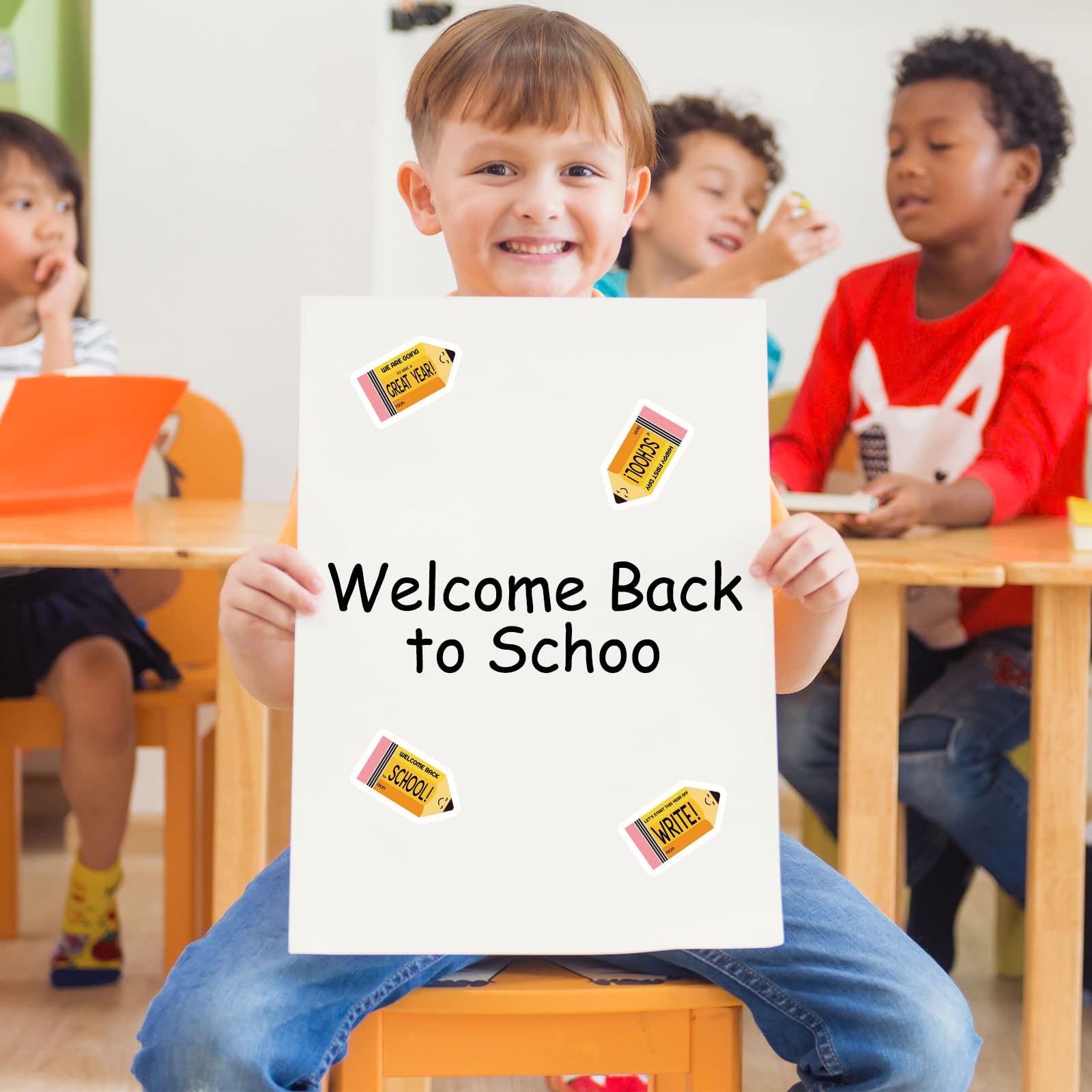 School Themed Stickers Aazon.co: Whaline 1000Pcs Back To School ...