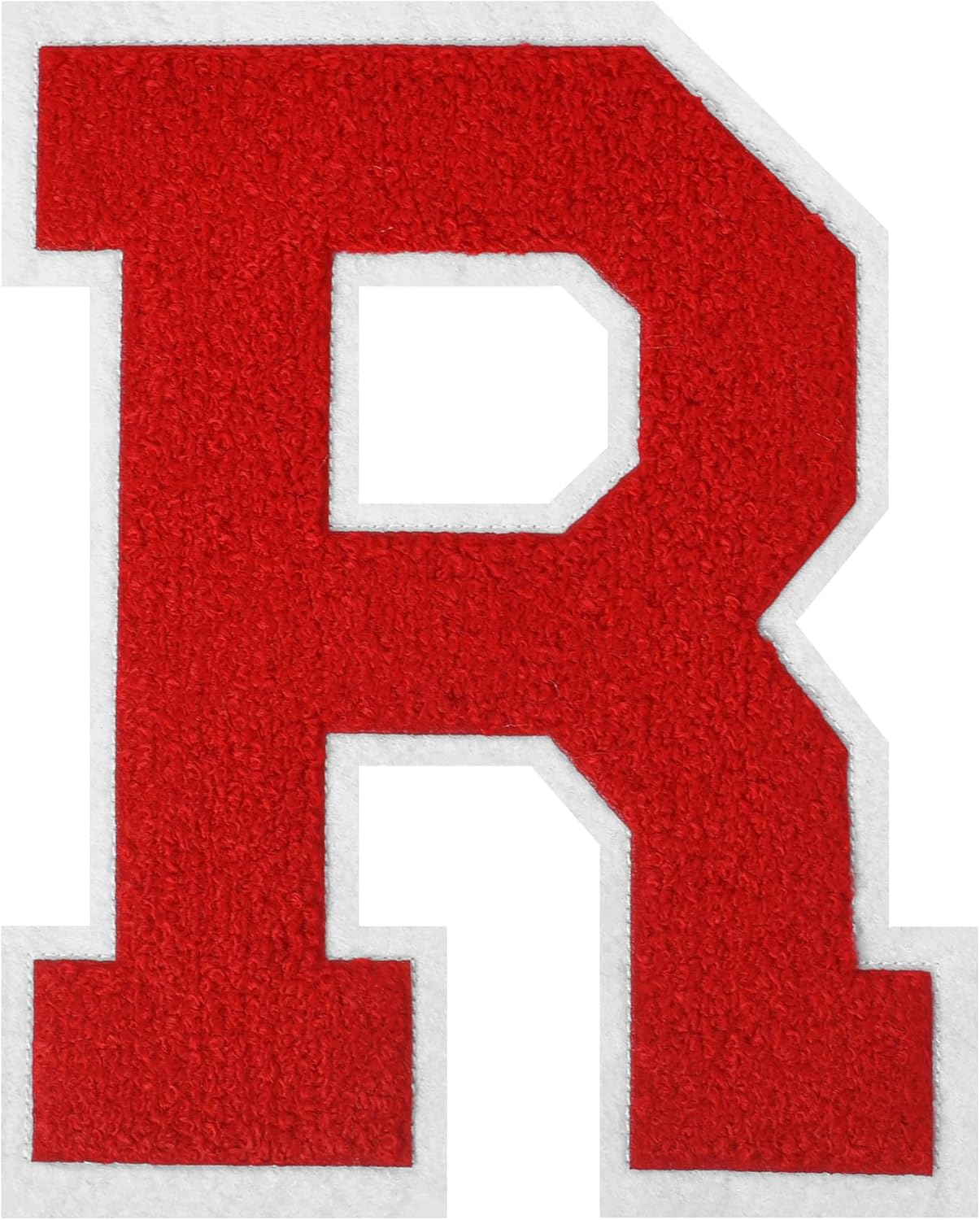 Amazon.com: Grozon 6-1/2"" Iron on Letter Patches Red Chenille Letter ...