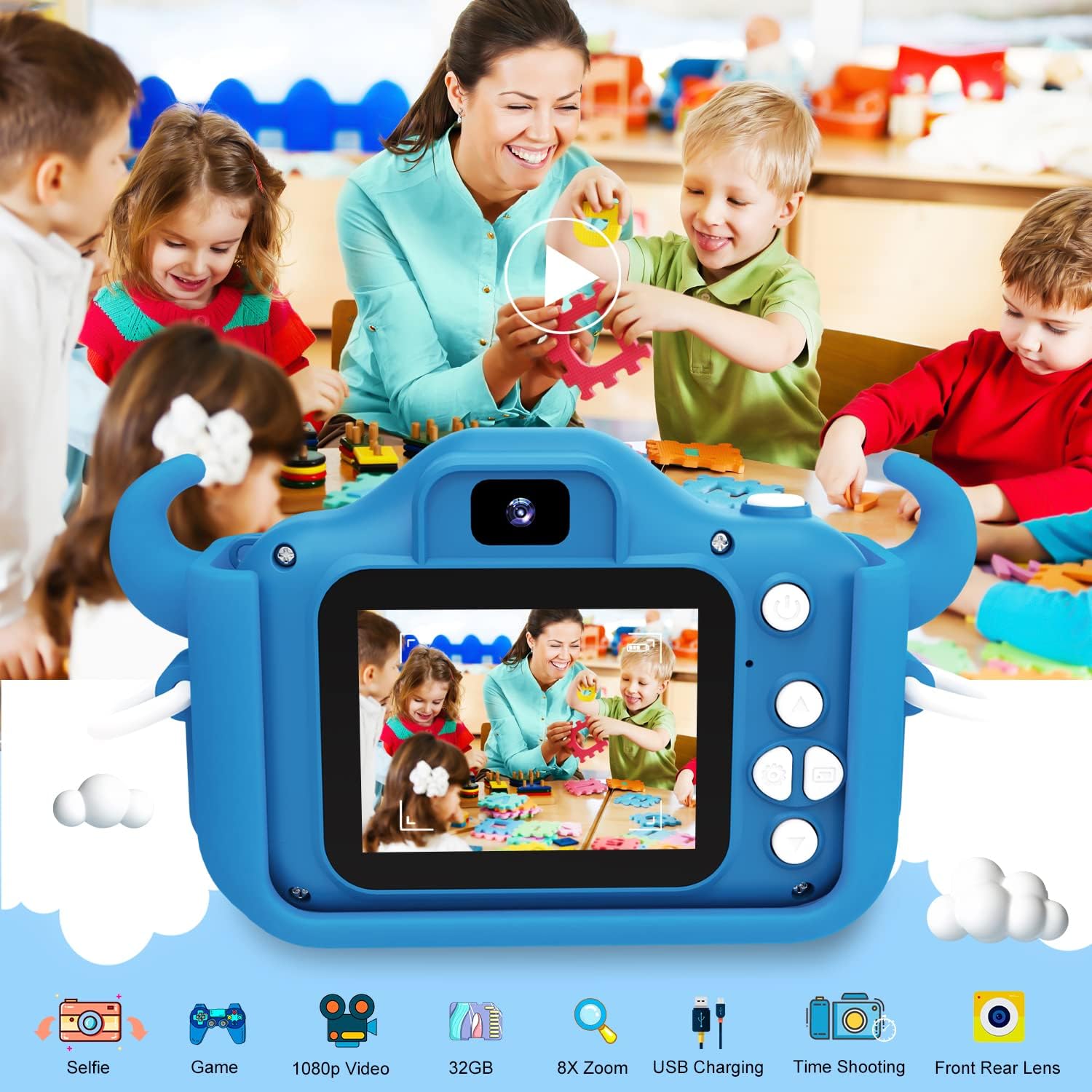 Goopow Kids Camera, digitalkameras as Gifts for 6+ Years Old girls boys ...