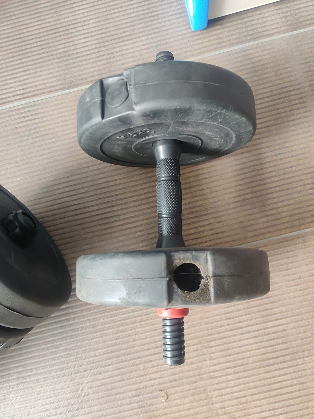 Buy UNIQUE FIT 18kg PVC Dumbbell Set Home Gym KIT (18KG SET) Online at ...