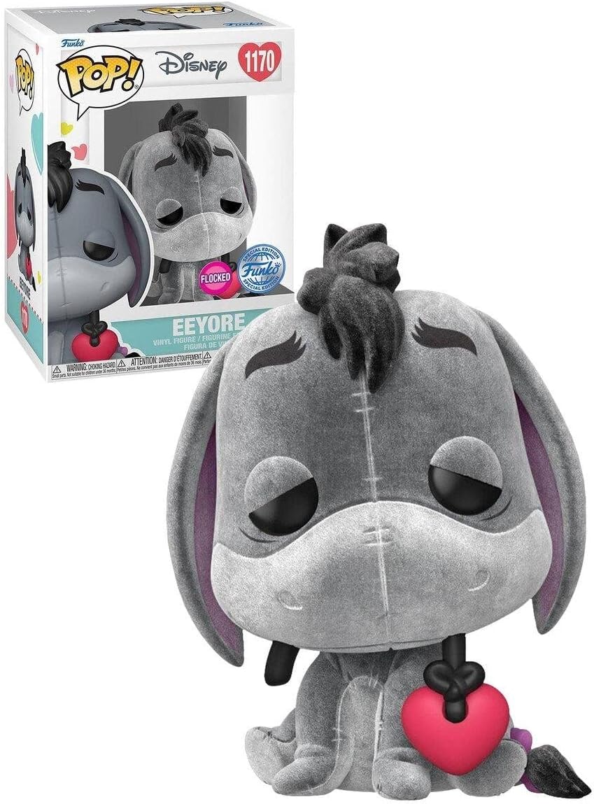 Amazon.com: Funko Pop! Disney - Winnie The Pooh Flocked Eeyore: Special ...