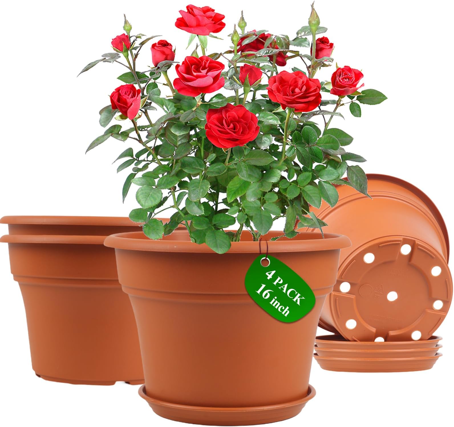 Amazon.com: The HC Companies 14 Inch Caribbean Planter - Lightweight ...