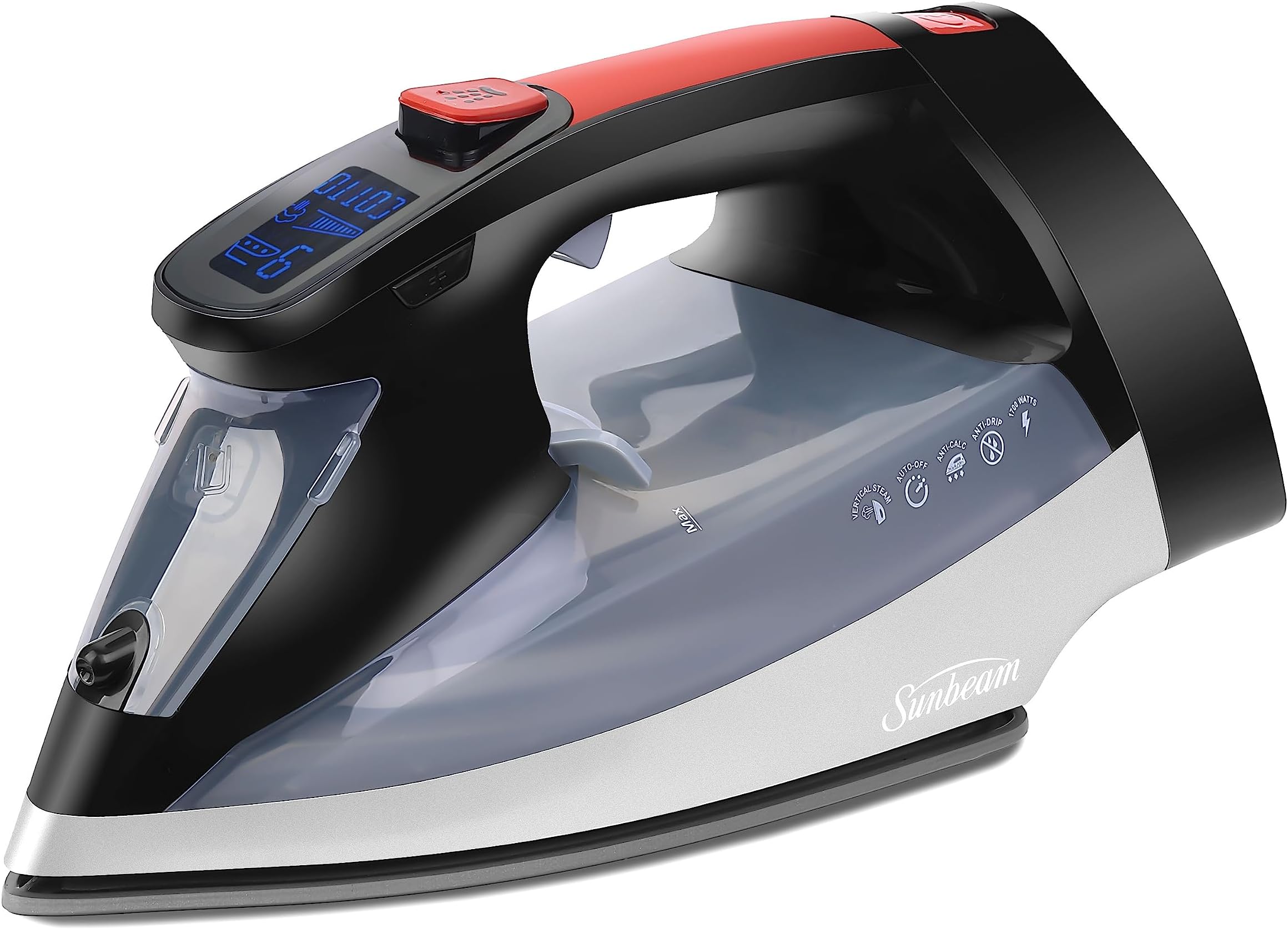 Amazon.com: Sunbeam Professional 1700W Digital Steam Iron, 11-Heat ...