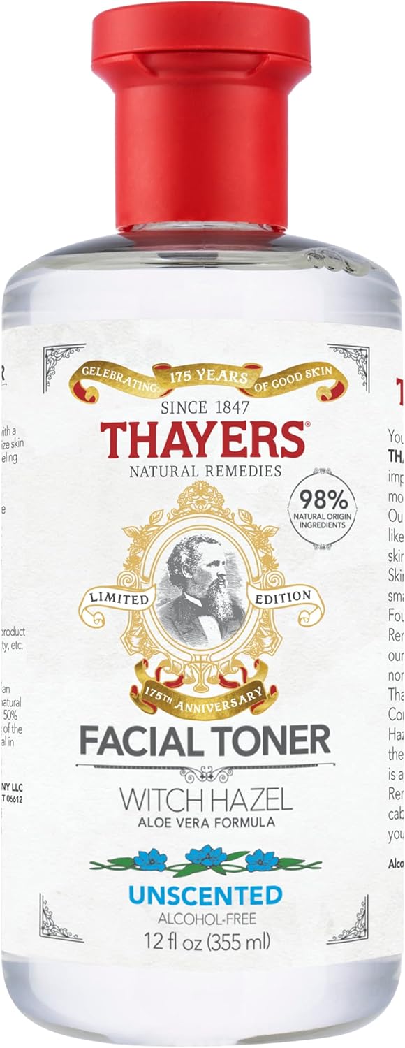 Thayers Alcohol-Free Unscented Witch Hazel Toner with Aloe Vera Formula ...