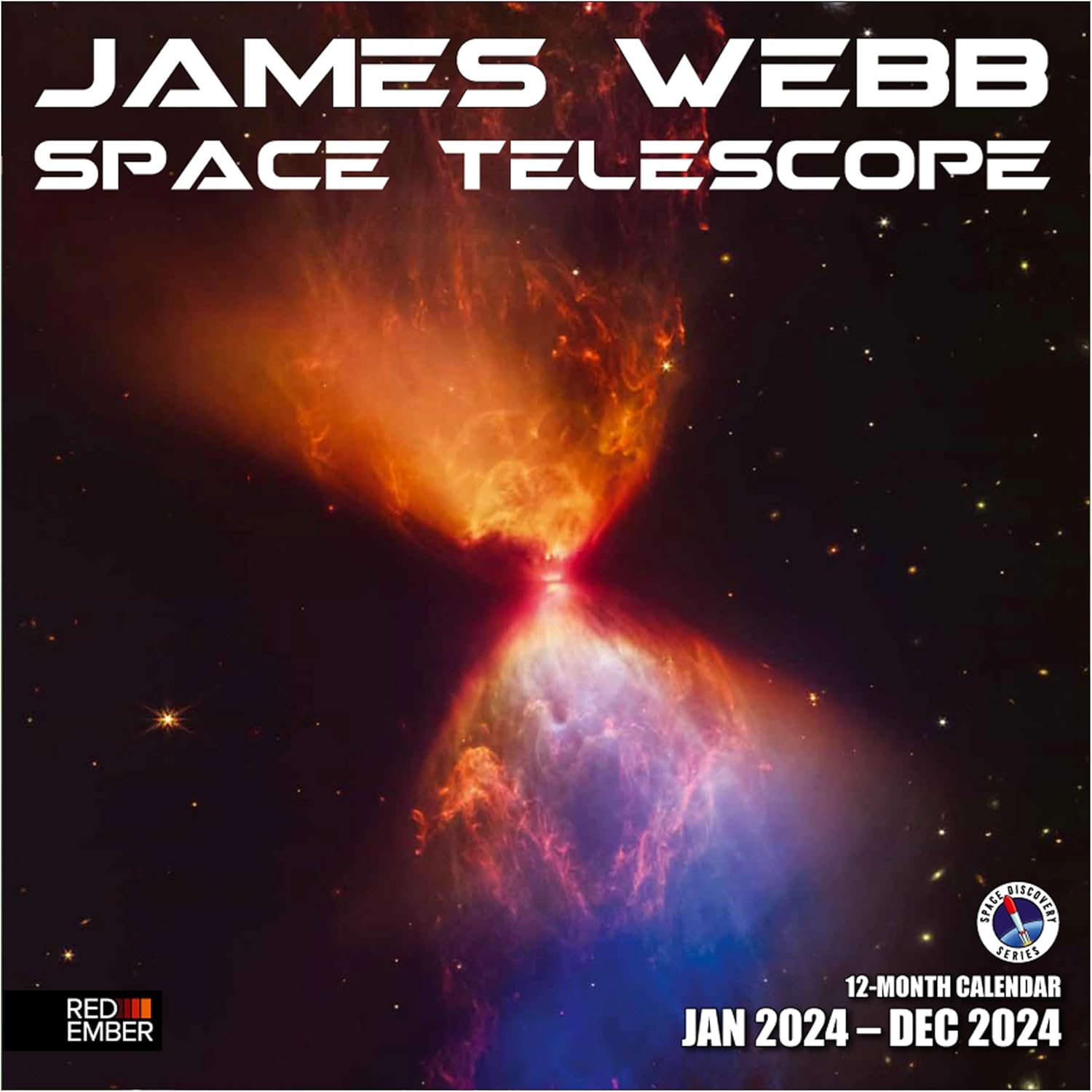 Amazon.com: RED EMBER James Webb Space Telescope 2024 Hangable Monthly Wall Calendar | 12" x 24 ...