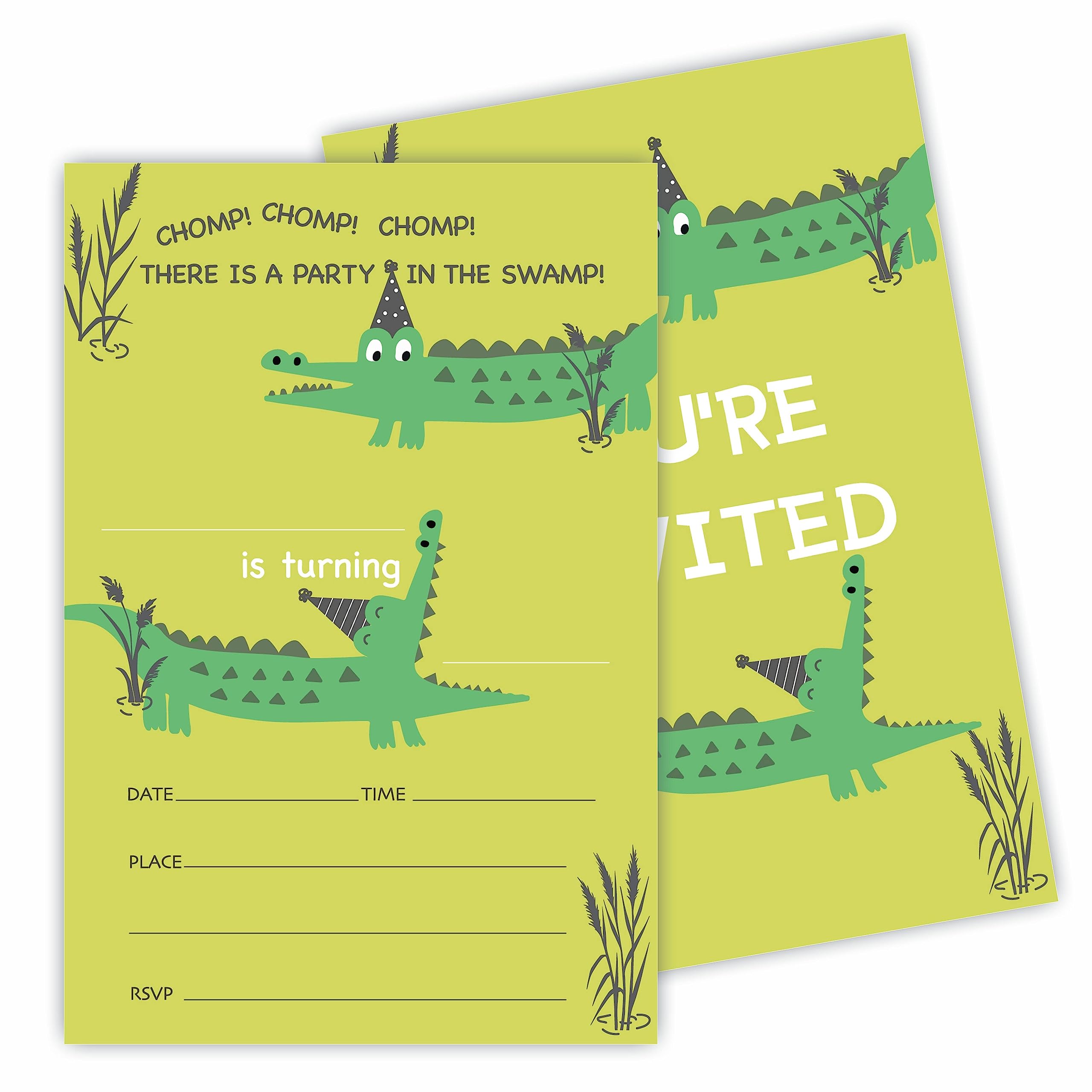 Printable Alligator Invitations See You Later Alligator Tags,