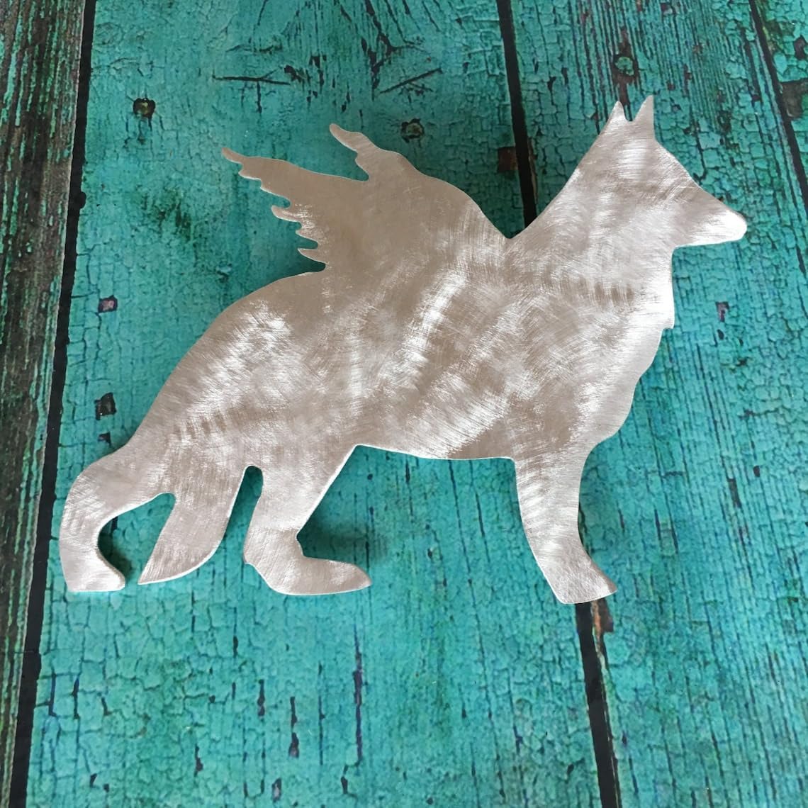 Amazon.com: German Shepherd Angel Dog Metal Decor Art, For Indoor Decor ...