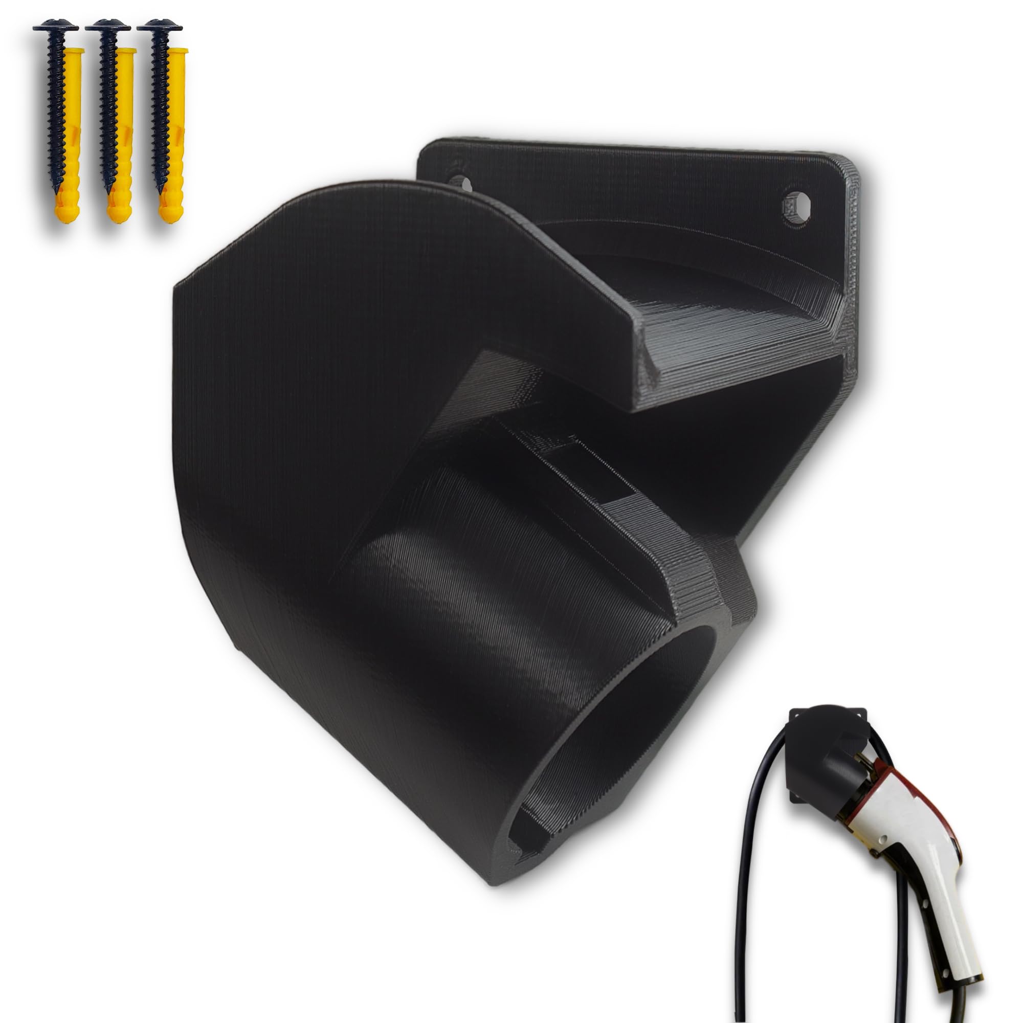 J1772 Holster J1772 EV Charger Plug Holder Wall Mount - Indoor/Outdoor ...