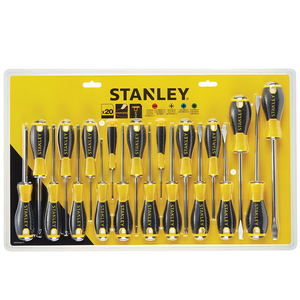 STANLEY STHT0-60213 Essential Screwdriver Set - Yellow (20-Piece ...
