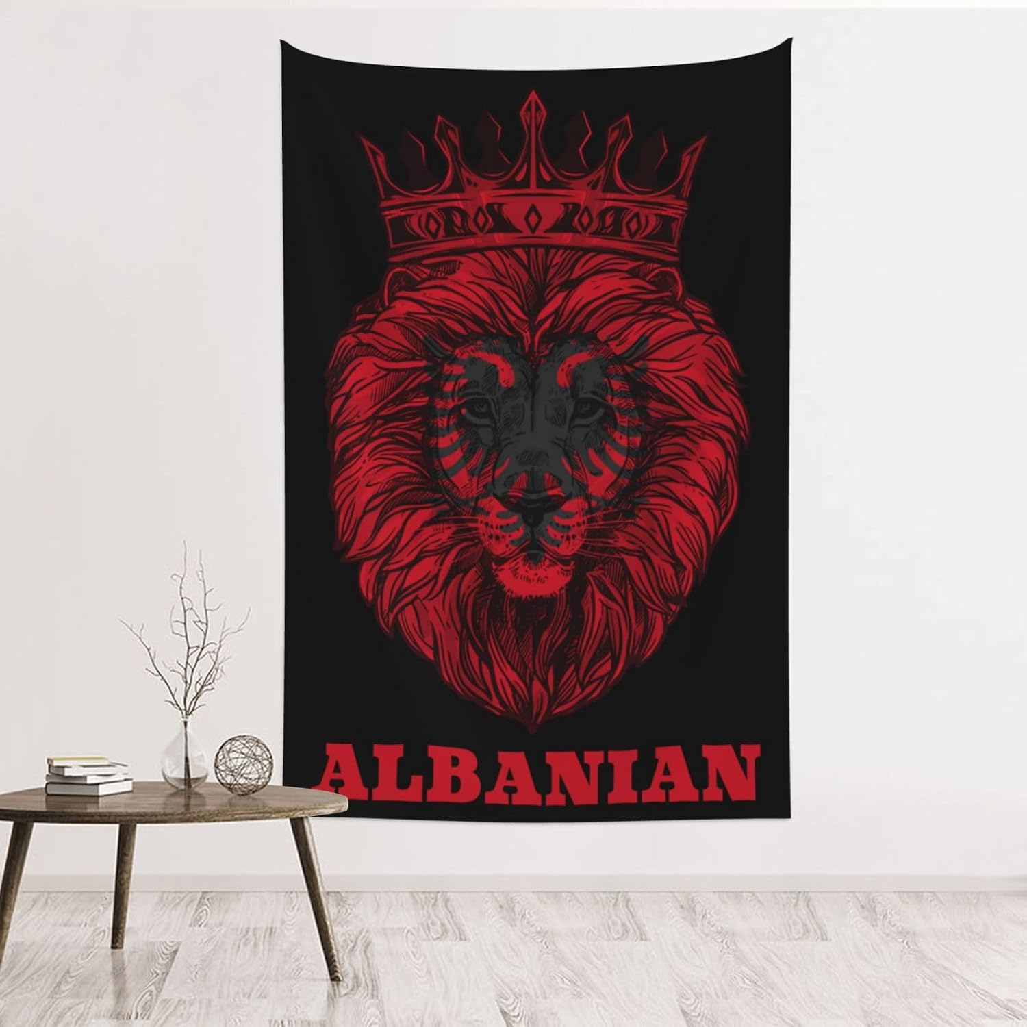 Amazon.com: Lion Albania Albanian Flag Tapestry 60x40 Inch Funny ...