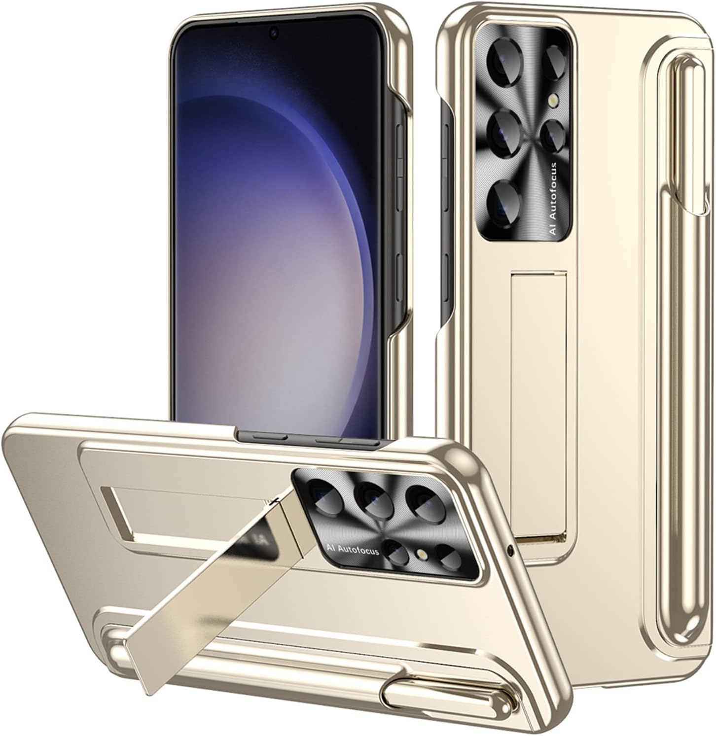 Amazon.com: Galaxy S23 Ultra Case, Rugged Polycarbonate Case Built-in ...