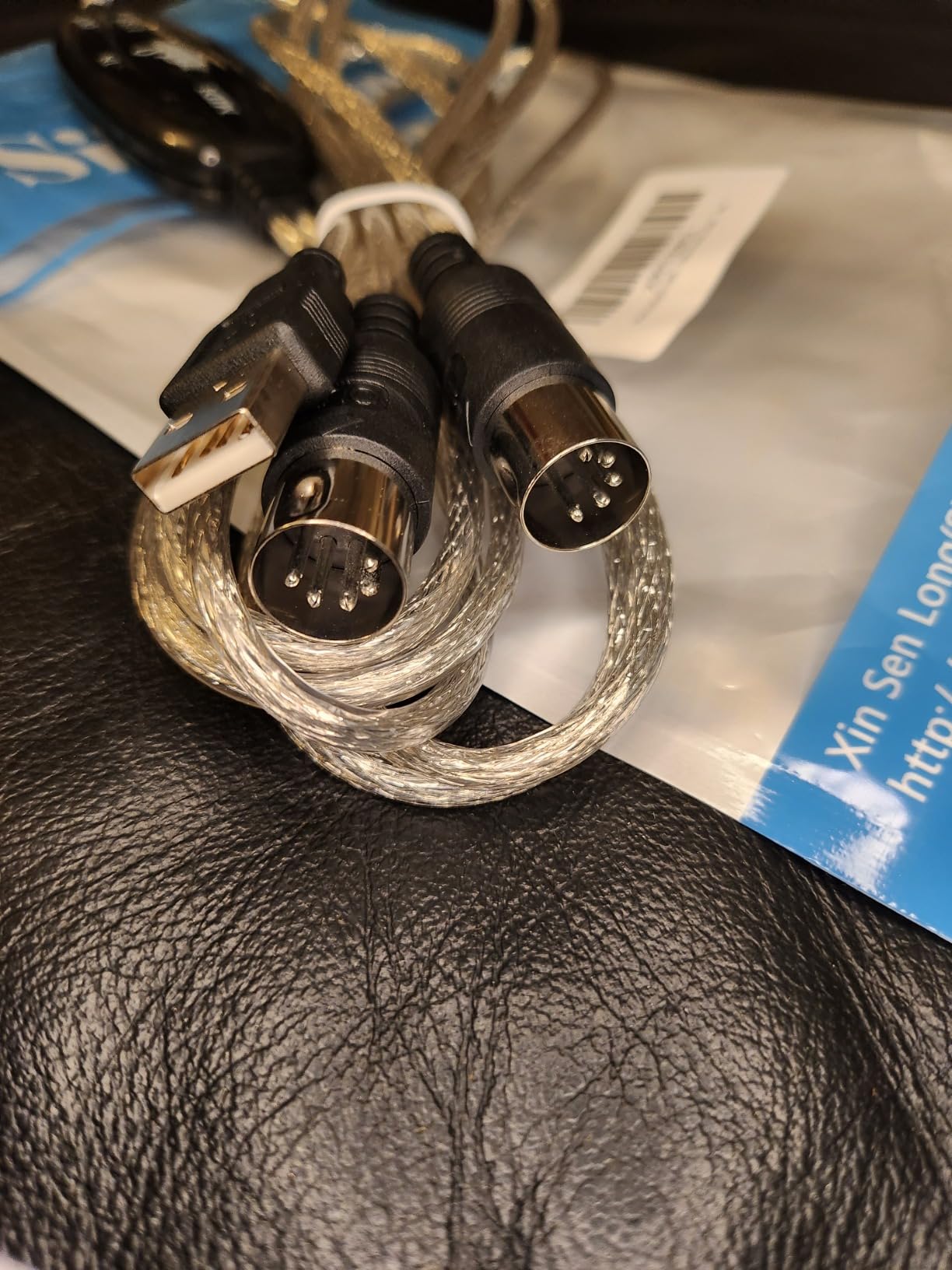 SinLoon USB MIDI Cable USB to 5 Pin MIDI Interface 6.5FT MiDi In-Out ...