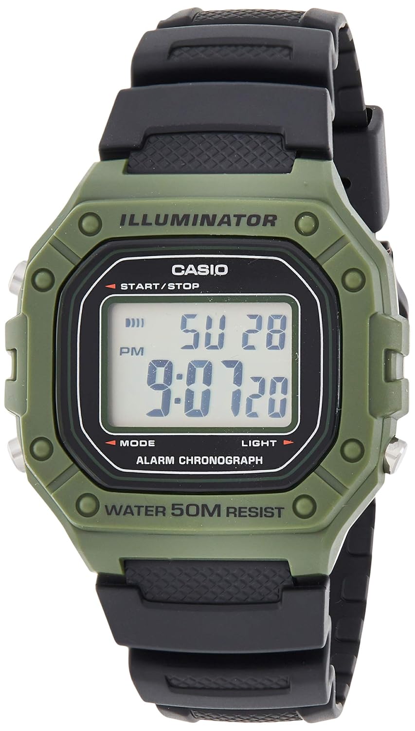 Casio Youth Series Digital Black Dial Men's Watch - W-218H-3AVDF(I110 ...