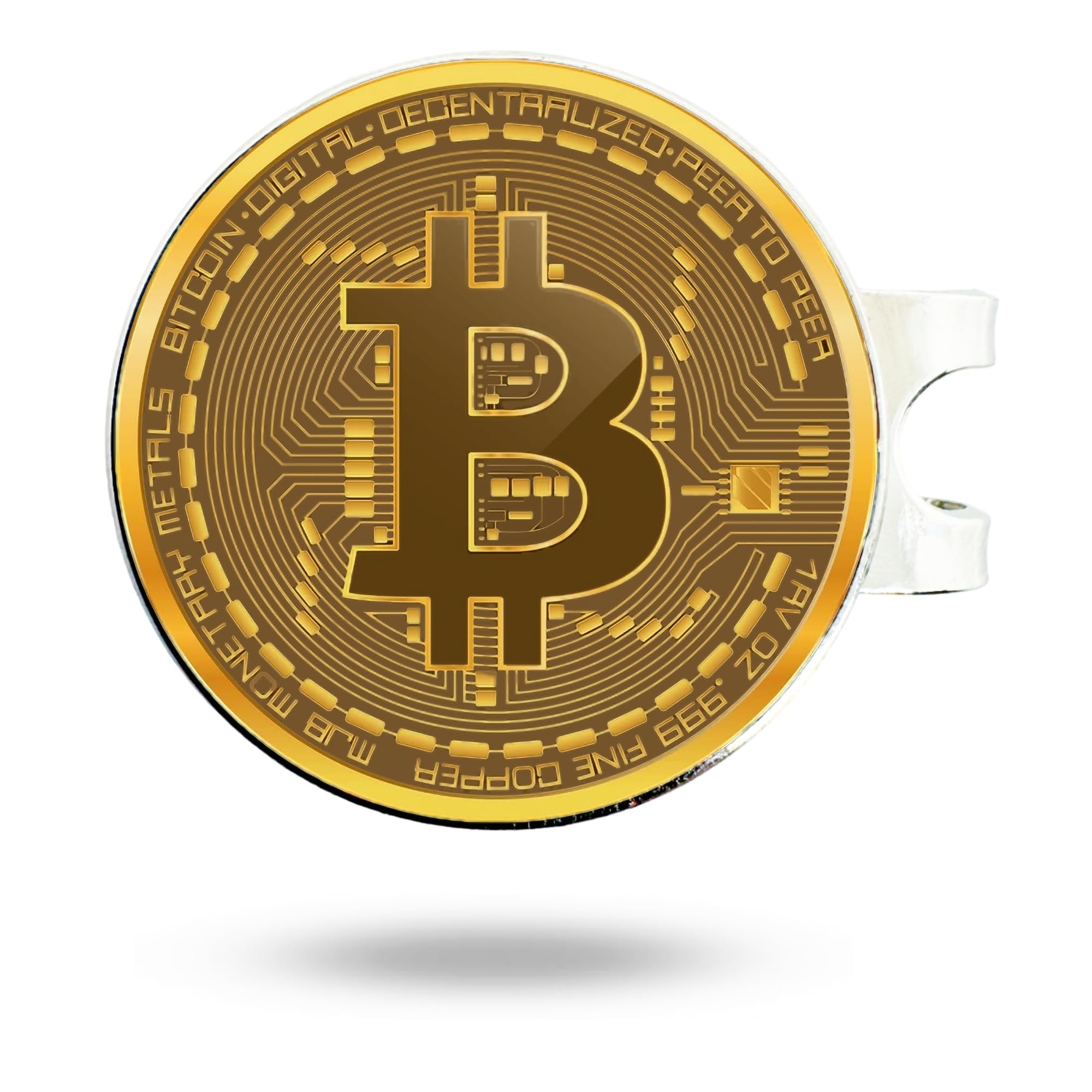 Marcadores de Pelota de Golf Bitcoin con Clip magnético para Sombrero ...