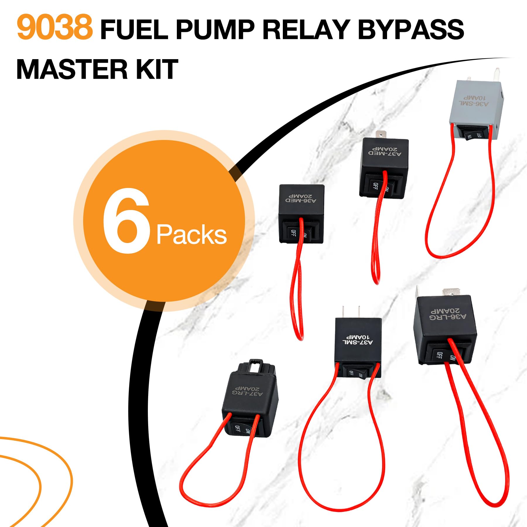 Snapklik.com : HQPASFY 9038A Relay Bypass Switch Kit Fuel Pump Bypass ...