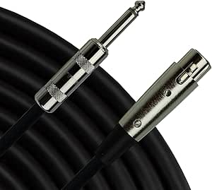Amazon.com: RapcoHorizon HZ-25 25-Feet Hi-Z Microphone Cable, Black ...